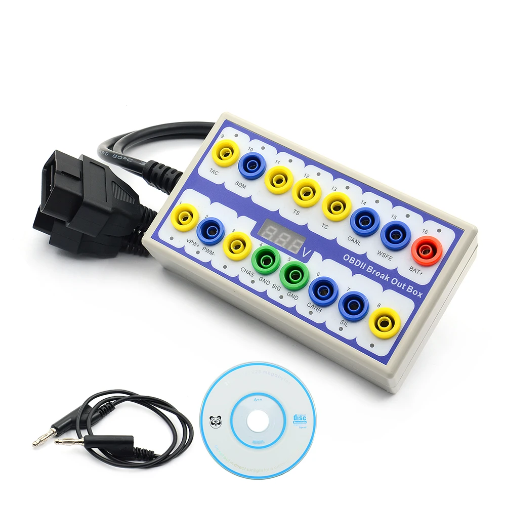 2021 OBDII OBD2 Breakout Box Car OBD 2 Break Out Box Car Protocol ...