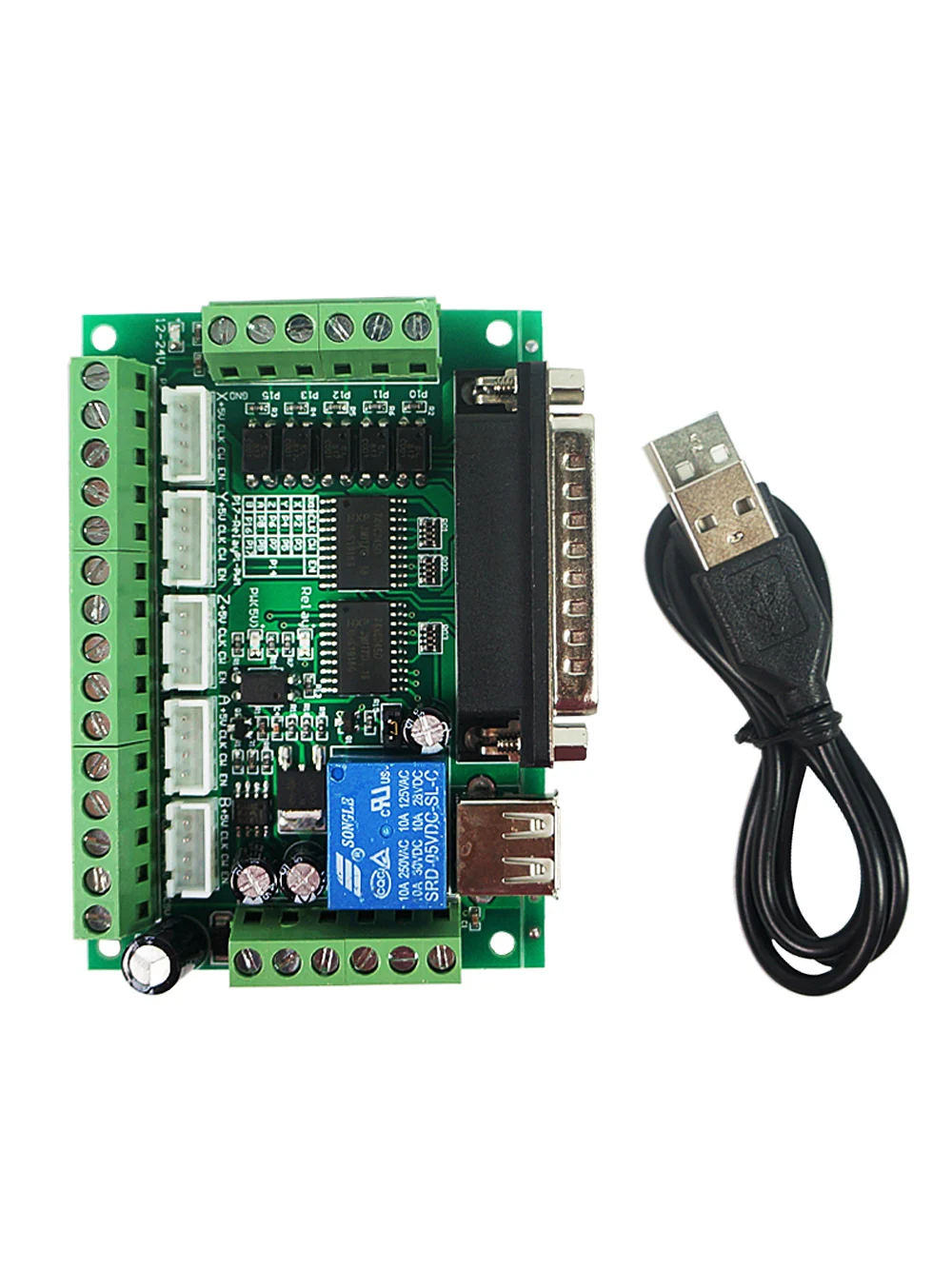 MACH3 cnc router interface board 5 axis stepper motor driver with ...
