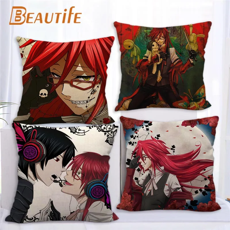 New-Grell-Sutcliff-Anime-Pillowcase-Bedroom-Home-Decorative-Cover ...