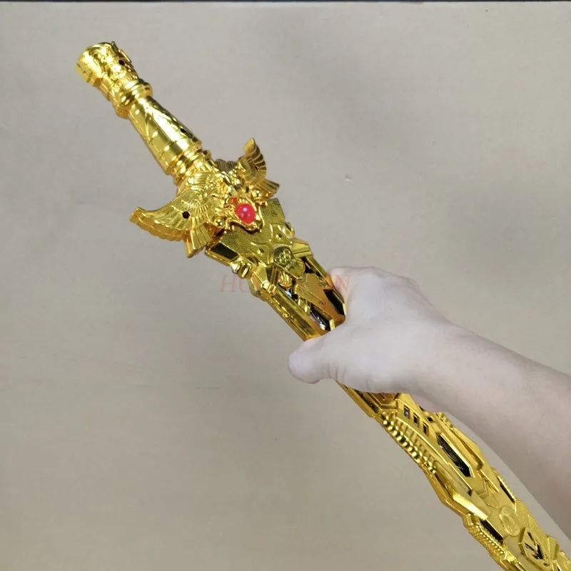 Gold-toy-swords-Cartoon-Toys-Plastic-Model-Toy-Knife-Anime-Cos-Weapons ...