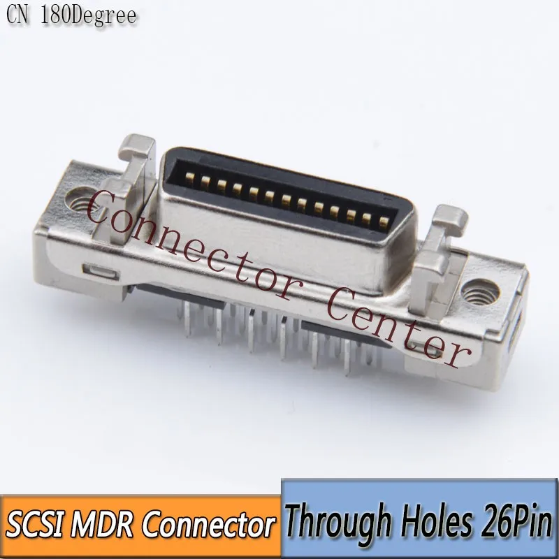 Scsi Mdr Connectors 26pin Cn Type Vertical Compatible With 10226-6202pl ...