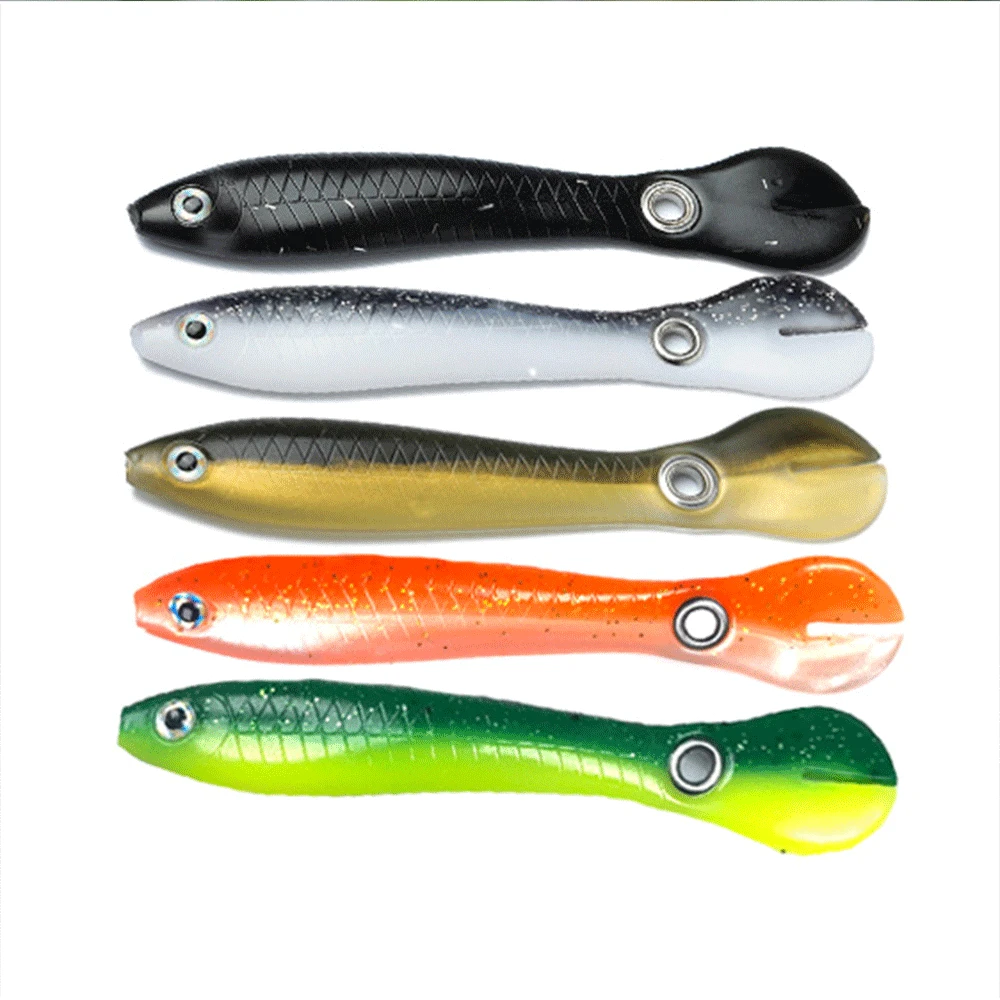5/10pcs New Worm Lure Imitation Bait 10cm/6g Bionic Bait Outdoor ...