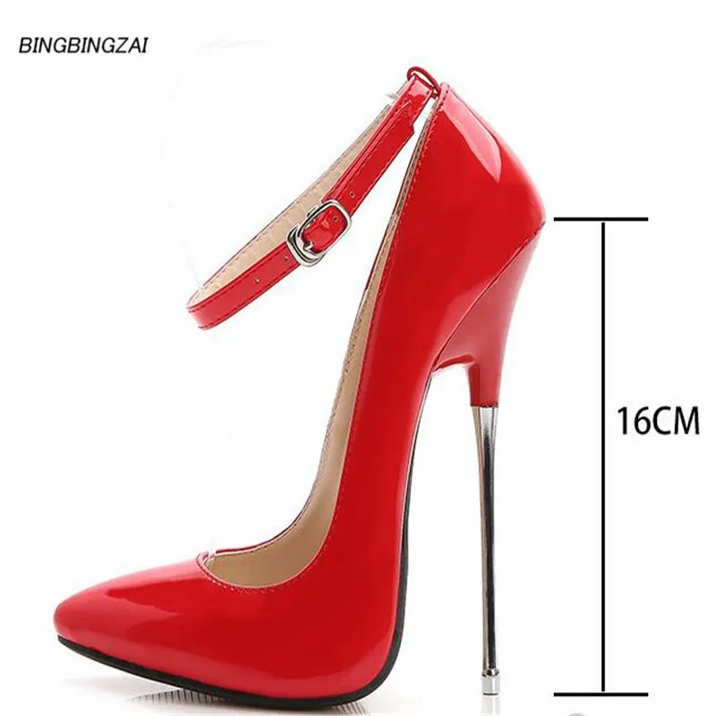 New-style-high-quality-women-s-shoes-16CM-metal-pointed-toe-stiletto ...
