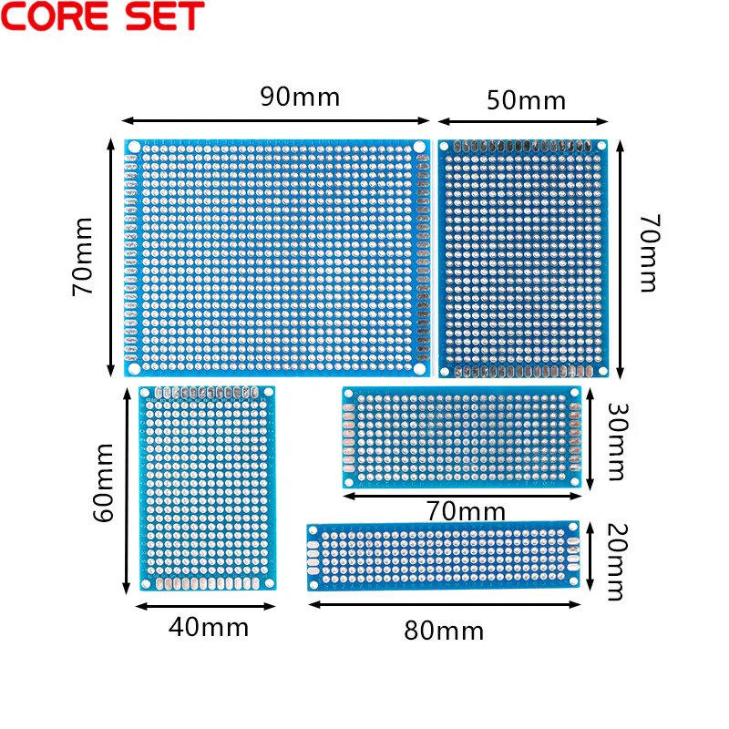 Placa-de-circuito-PCB-Universal-de-doble-cara-2-uds-azul-2x8cm-3x7cm ...