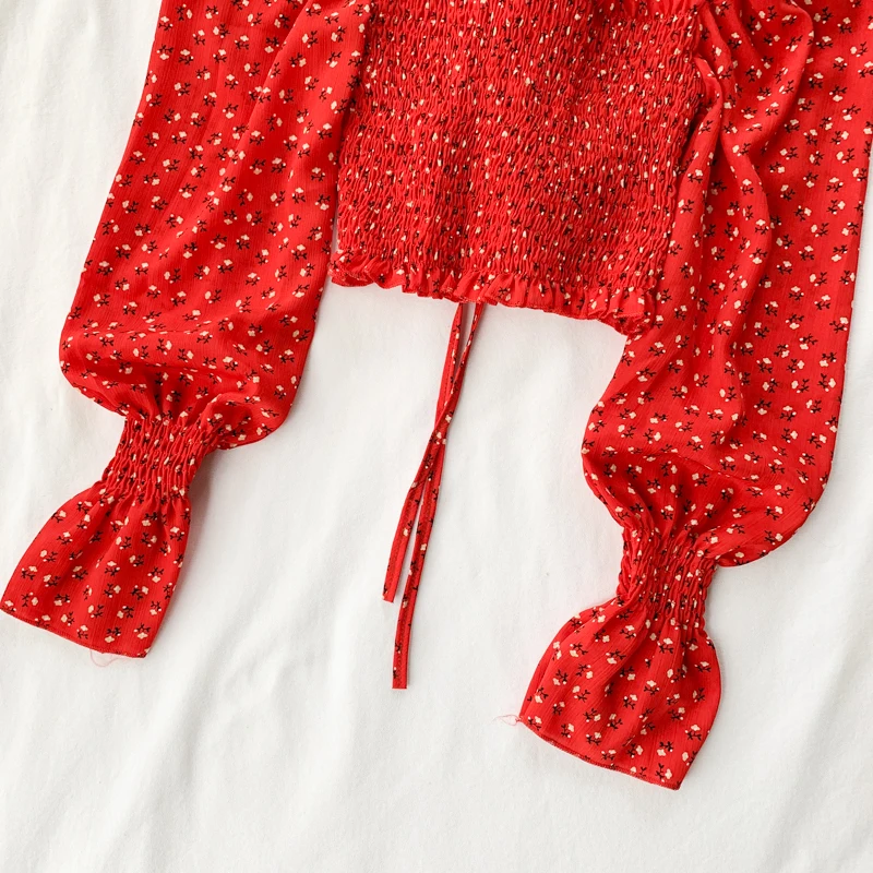 MUMUZI короткий дизайн пупка шифоновая рубашка дизайн квадратный ...