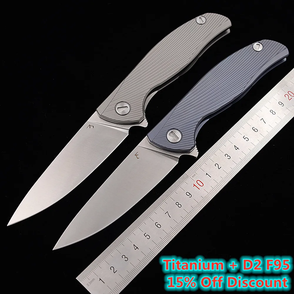 JUFULE-Icebreaker-F95-Ball-Bearing-Flipper-Titanium-Handle-D2-Blade ...