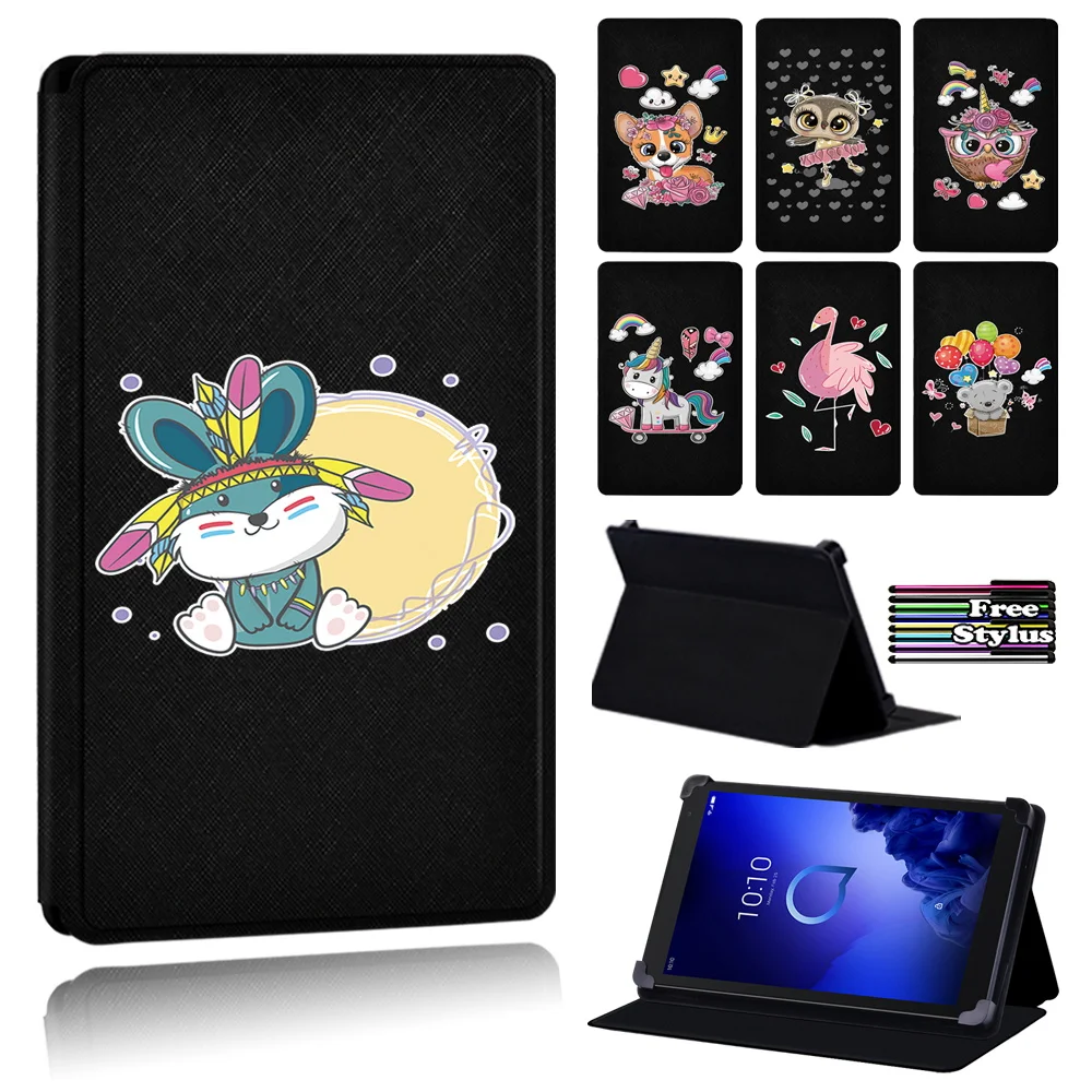 Leather Stand Tablet Case For Alcatel 1t 7/alcatel 3t 8/alcatel (1t 10 ...