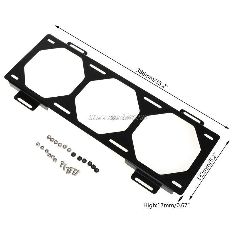 Fan Bracket 240 Radiator Mounting Bracket Water Cooler for 12/14CM Fan ...