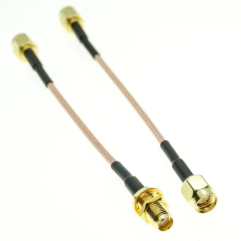 RG316 RG174 Cable SMA Male To SMA Male Female Nut Bulkhead Extension ...