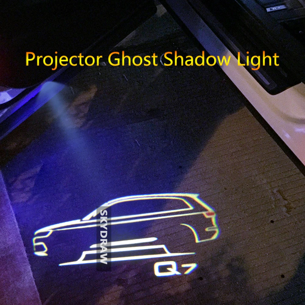 1 пара для AUDI Q7 SQ7(2005-) Автомобильный светодиодный Дверь Добро ...
