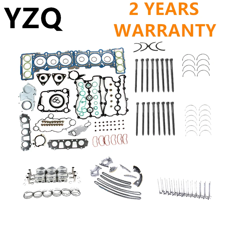 06J103113 06E103149AG V6 3.0TSI motor yeniden inşası Piston halkaları ...