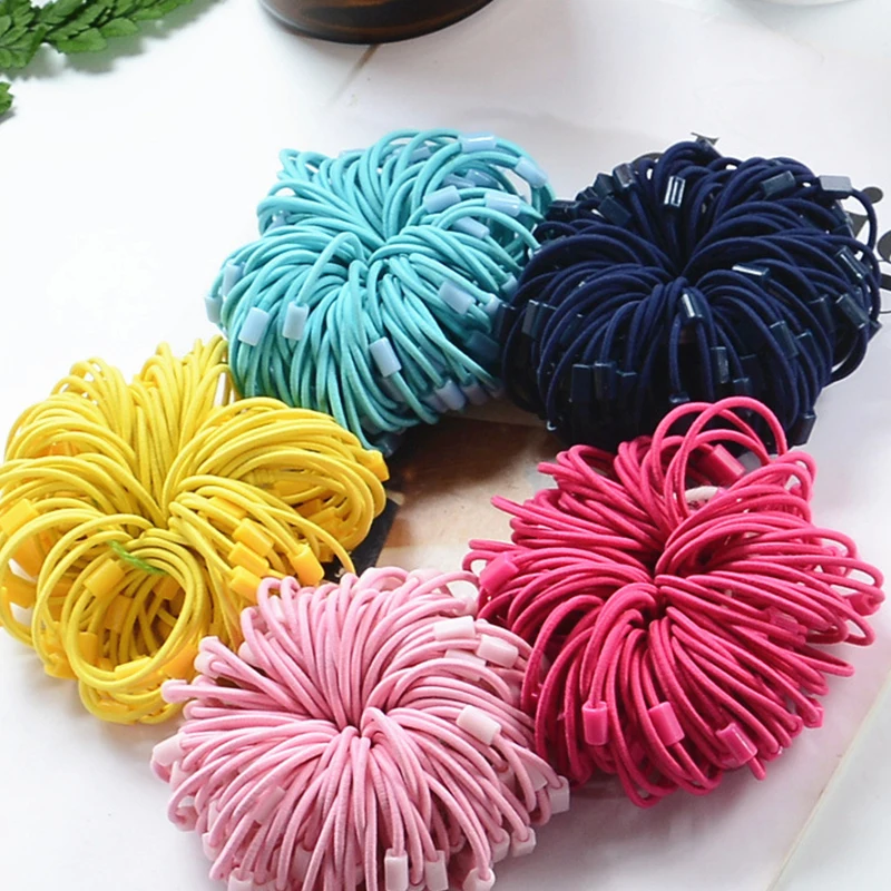 20pcs/lot Girls Hair Decorations Elastic Kids Hairbands For Girls Hair ...