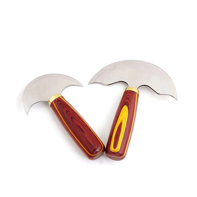 Wood-Color-Handle-Sharp-Leather-DIY-Craft-Skiving-Knife-Leather-Cutting ...