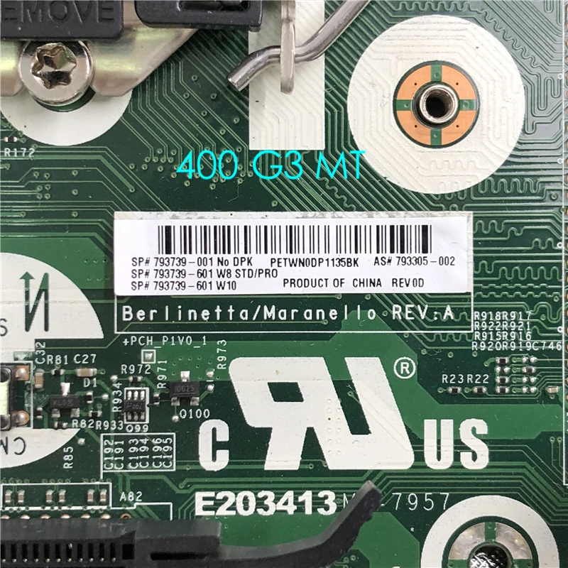 Para HP ProDesk 400 Placa base de escritorio G3 MT 793739-001 793305 ...