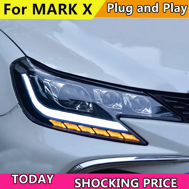 Car Styling Head Lamp For Toyota Mark X Headlights 2013-2017 Reiz Led ...