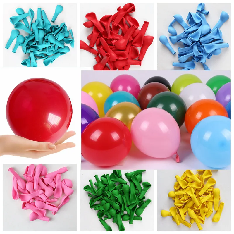 100PCS-5-Inch-Small-Balloons-Matte-Round-Latex-Wedding-Birthday ...