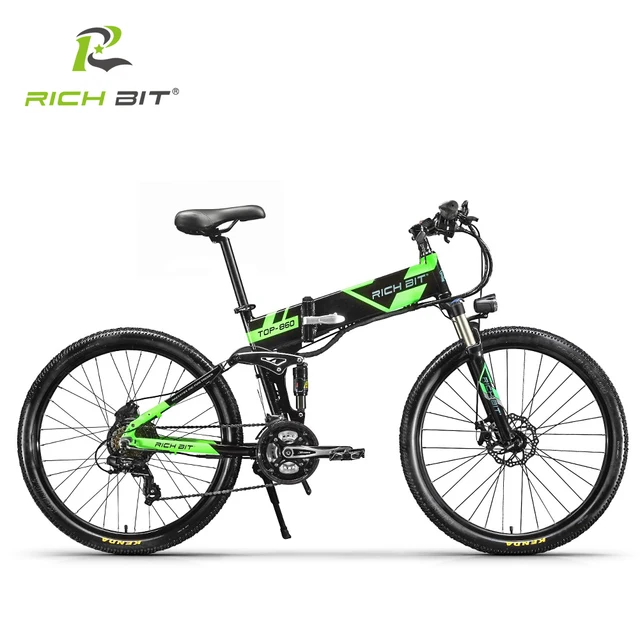RichBit RT-860 Electric Bicycle 250W 36V 26 inch Mountain Beach Snow Electric Bike 12.8AH ...