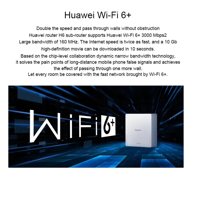 Original HUAWEI Router H6 HarmonyOS WIFI 6+ Smart Home Mesh WIFI ...