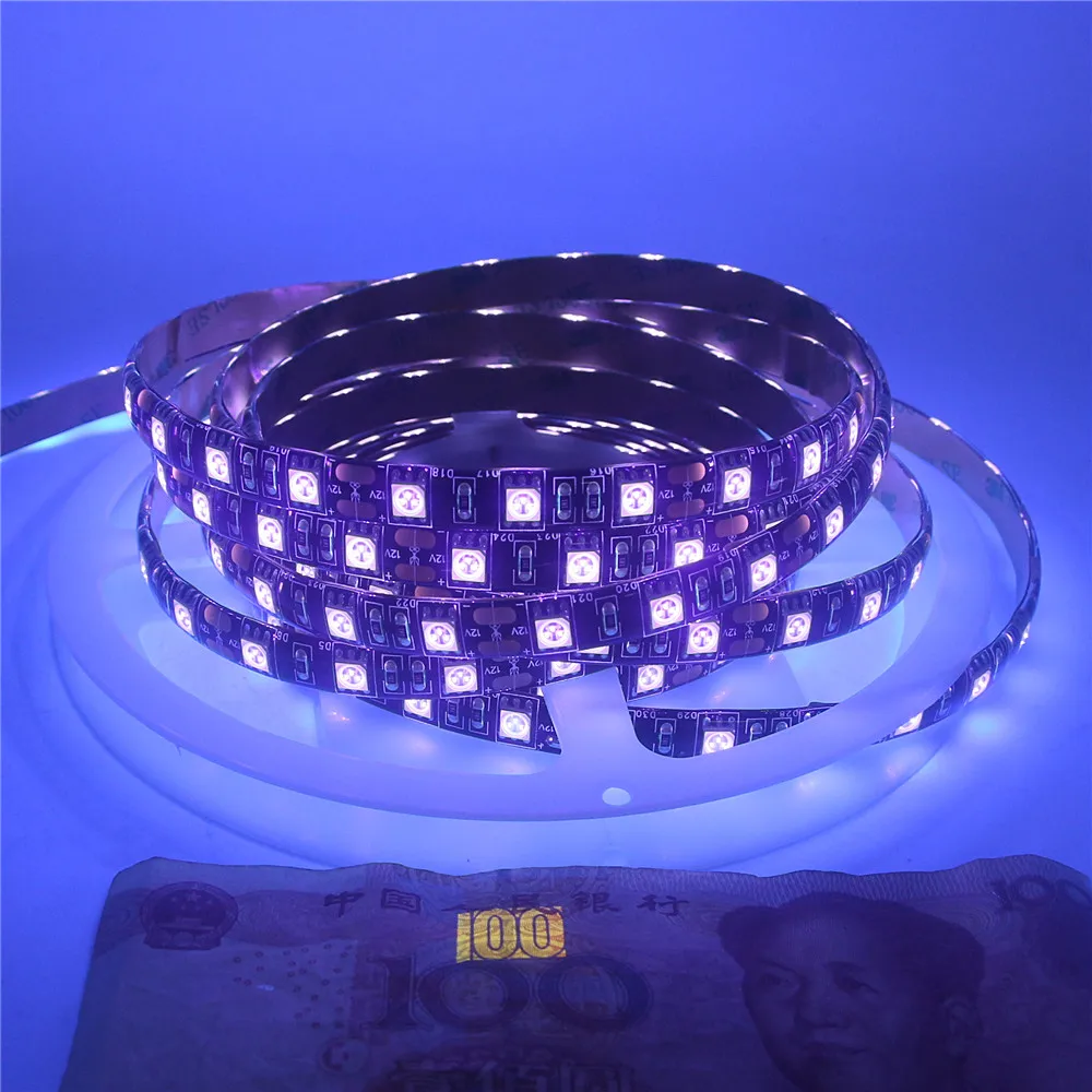 UV LED Strip Light para DJ Fluorescência, ultravioleta Ray LED Diode Ribbon, roxo, lâmpada de ...