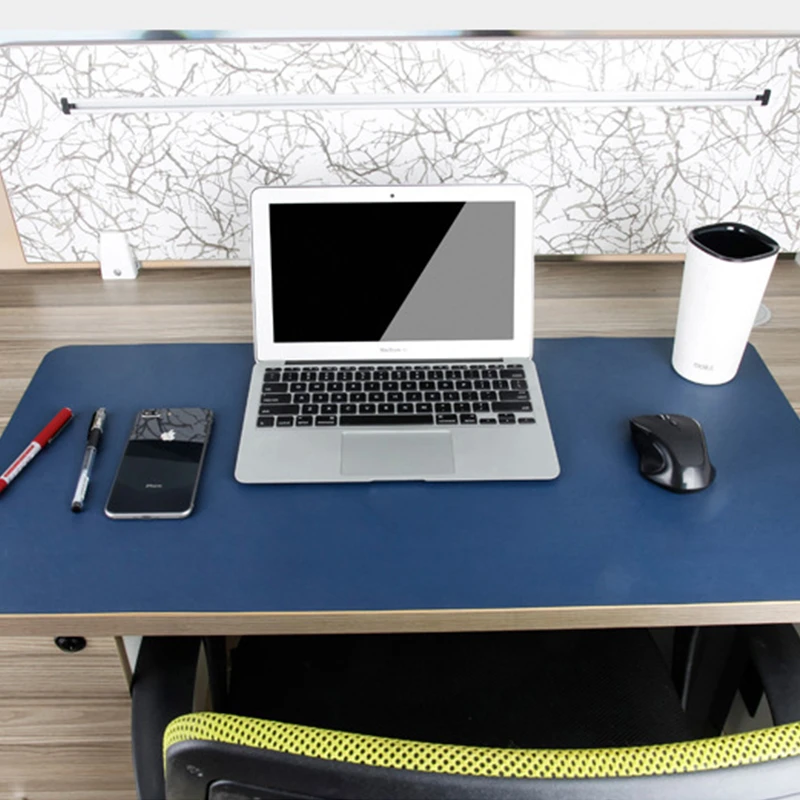 Large Double-side Portable Mouse Pad Pu Leather Laptop Pad Table ...