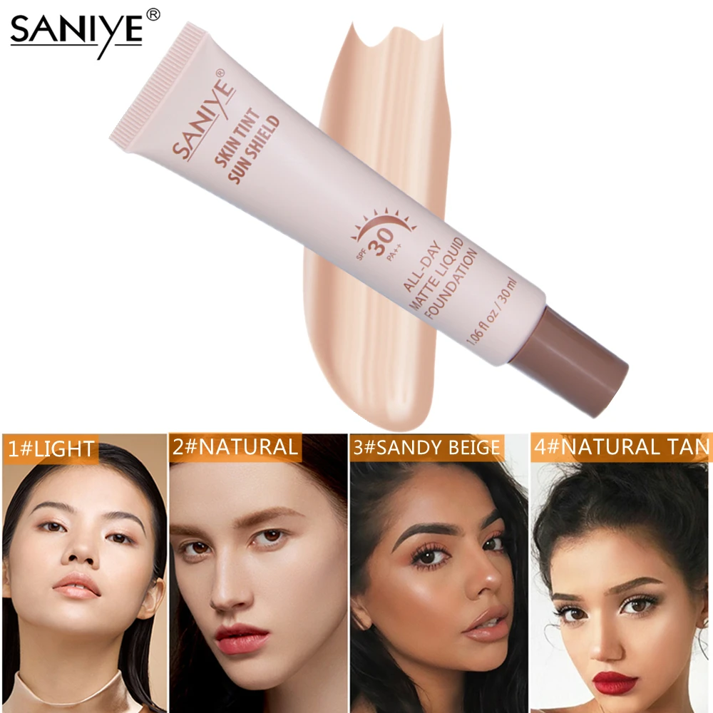 SANIYE Foundation Concealer Makeup Foundation Cream Full Coverage ...