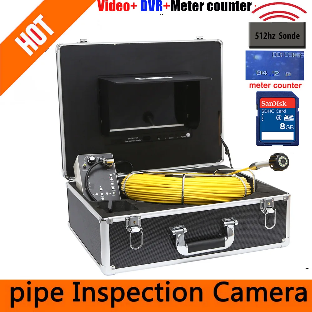 New 10inch 512hz Dvr Waterproof Pipe Wall Sewer Inspection Camera ...