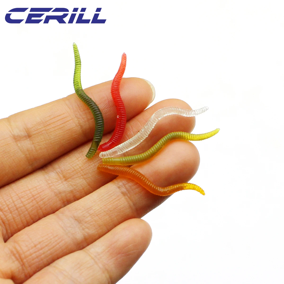 Cerill-Soft-Silicone-Earthworm-Fishing-Lure-Grub-Isca-Simula-o-Worm ...