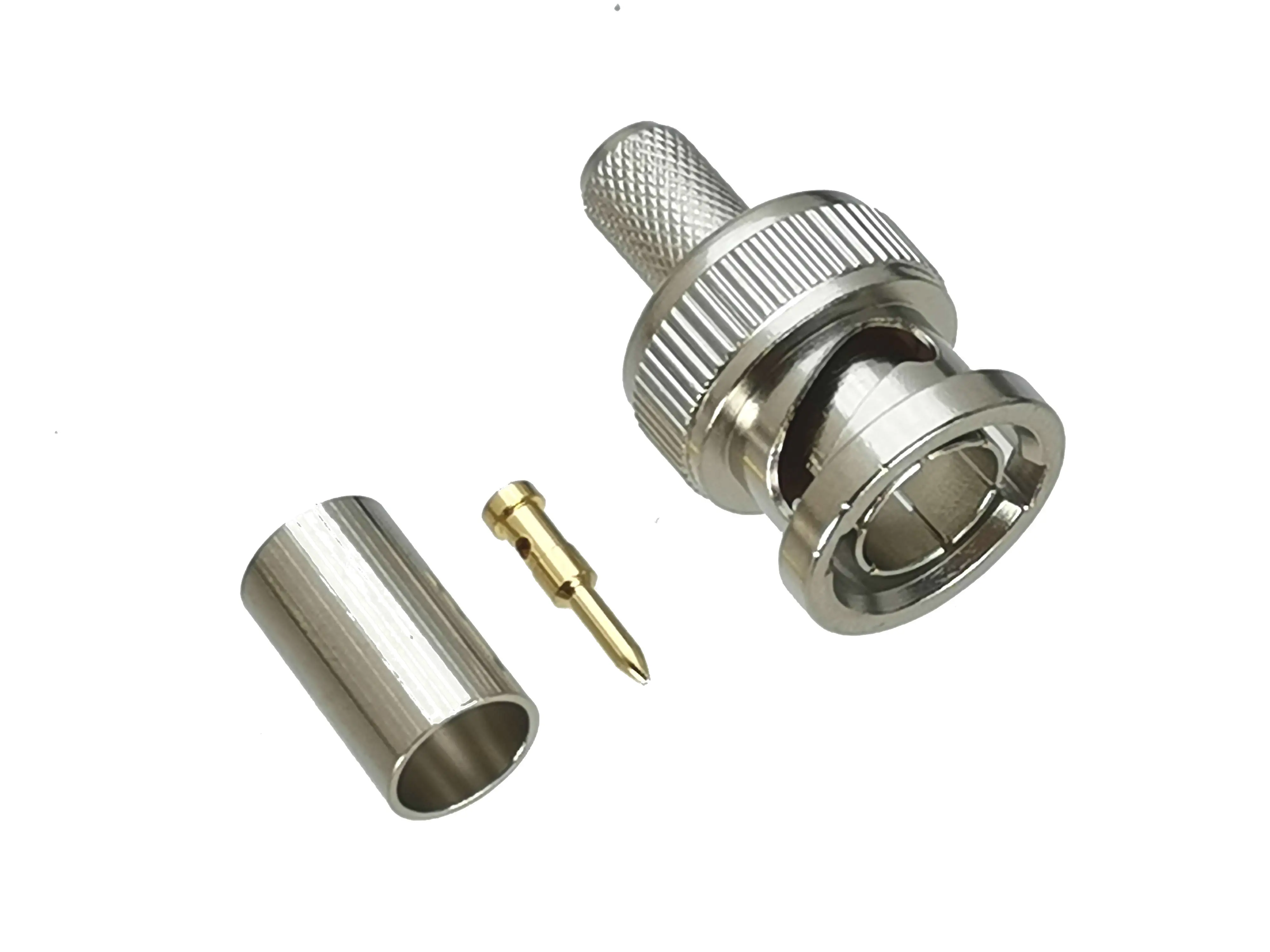 10Pcs Connector BNC Male plug Crimp For RG8X RG-8X LMR240 Cable 75ohm ...
