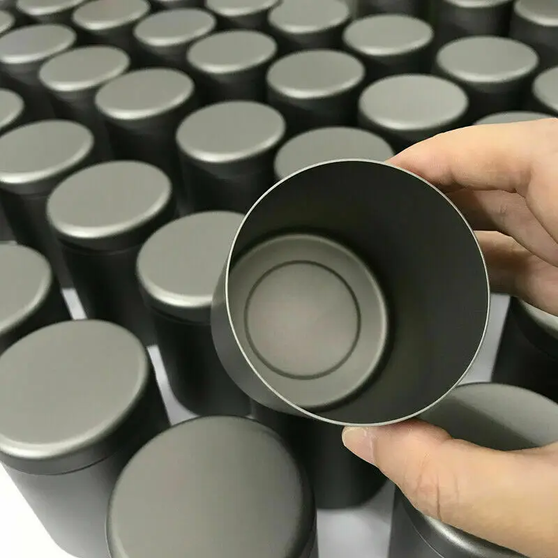 Pure-Titanium-Tea-Caddy-Canister-cans-Medicinal-Storage-Tin-Sealed-Jar ...