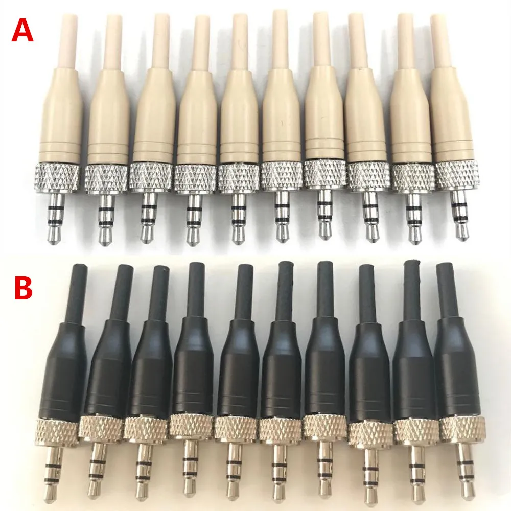 Diy 10pcs/lot Black 3.5 Mm 1/8" Stereo Screw Audio Lock Connector For ...