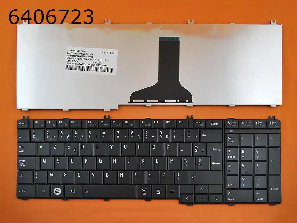 New French Version Replacement Laptop Keyboard For Toshiba Satellite ...