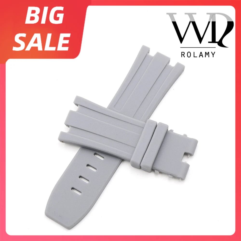 CARLYWET Correa de silicona para reloj de pulsera, repuesto de goma de ...