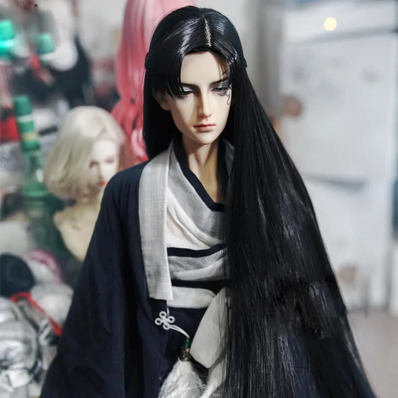 New Style 1/3 1/4 1/6 1/8 Bjd Wig High Temperature Straight Bjd hair ...