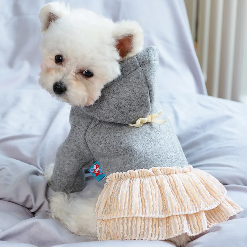 Teddy Poodle Cake Skirt Cosplay Costume For Pet Dogs - AllCosplay.com