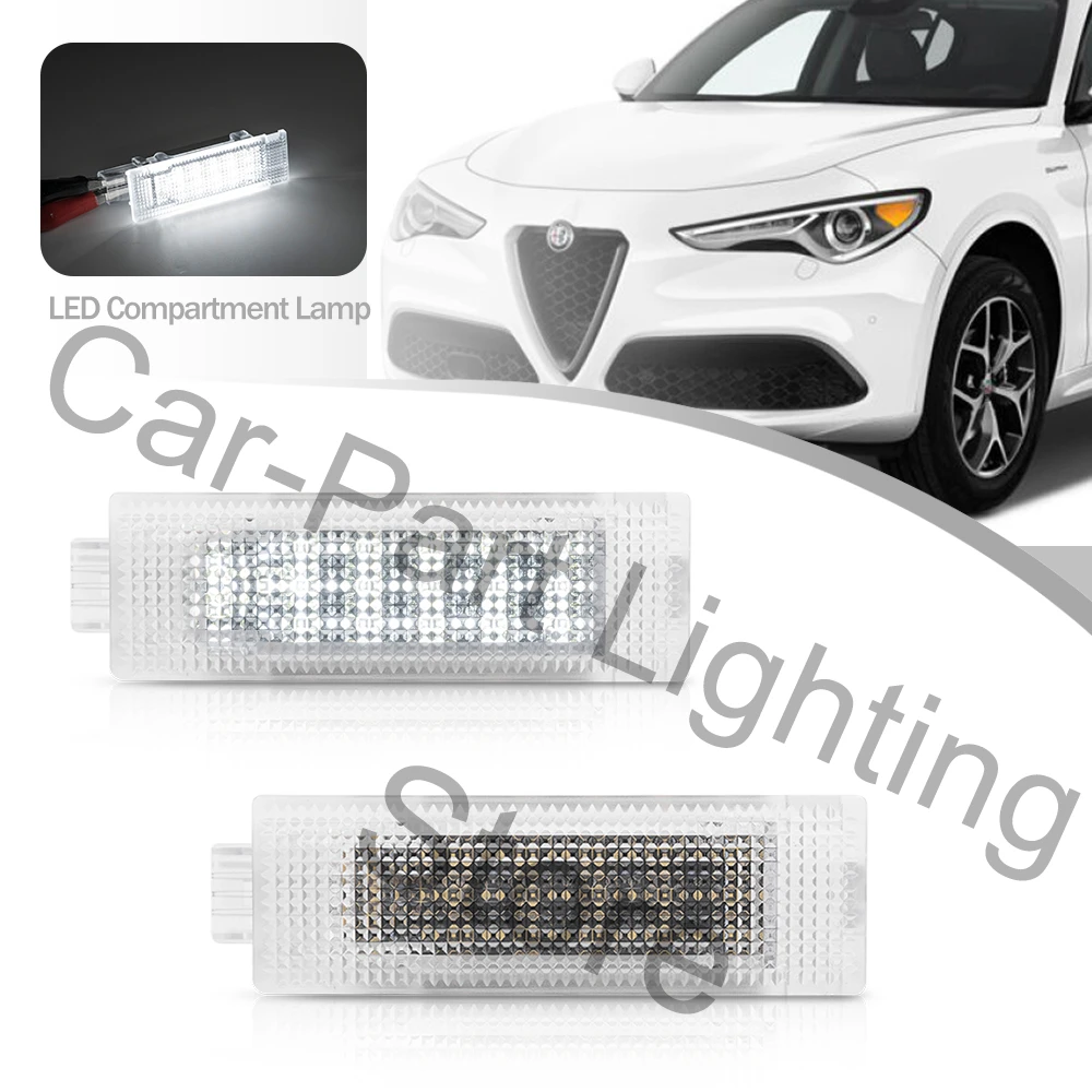 2Pc LED Compartment Luggage Trunk Boot Lamps For Alfa Romeo Giulia ...