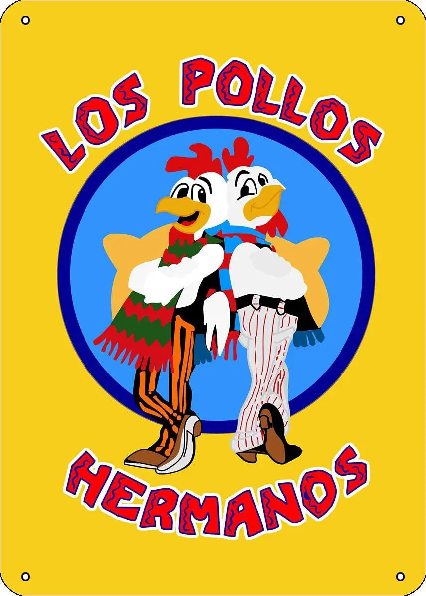 Souvenirs & Events Collectibles Los Pollos Hermanos logo framed round sign etna.com.pe