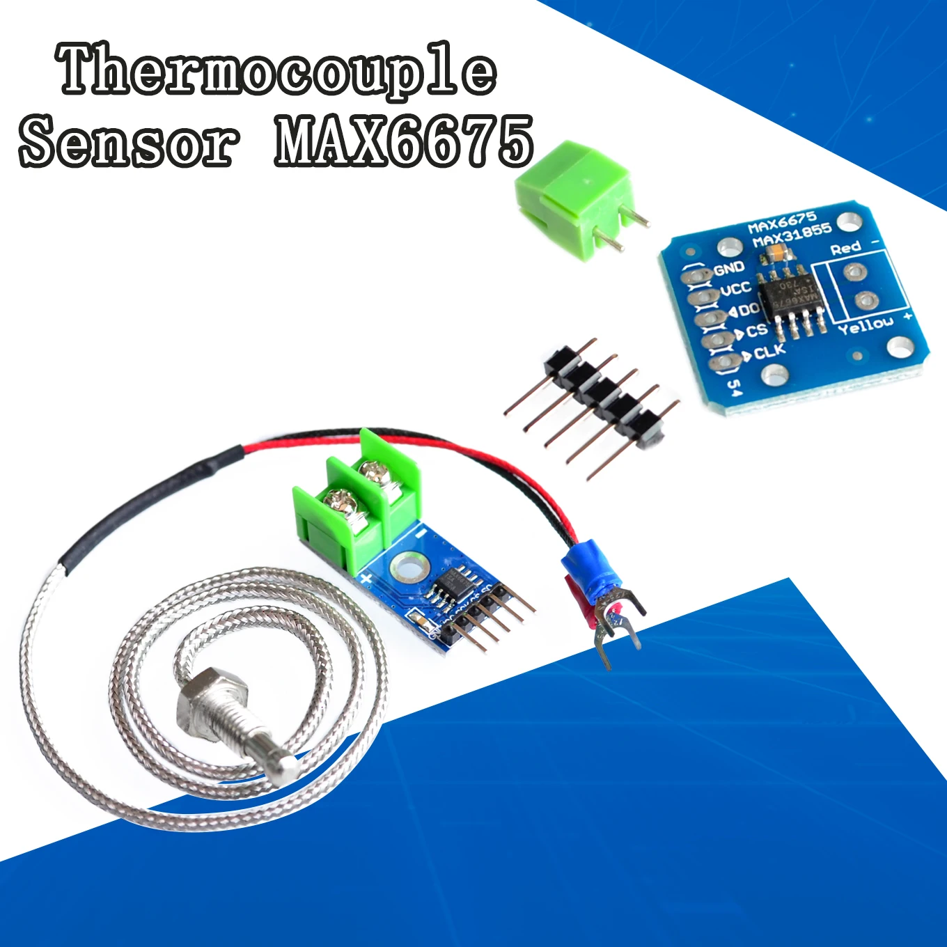 Módulo MAX6675 + módulo termopar tipo K Senso, temperatura, grados, para arduino|sensor sensor ...