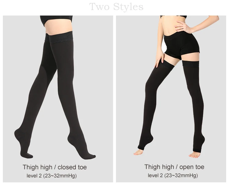 Bas,Bas de Compression médical unisexe, 23 ~ 32mmHg, pour varices ...