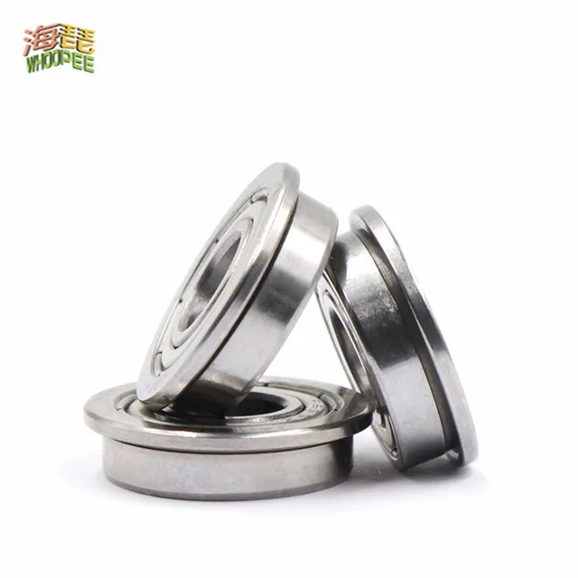 1PCS flange type bearing ABEC-3 F6200 F6201 F6202 F6203 F6204 F6205 ...