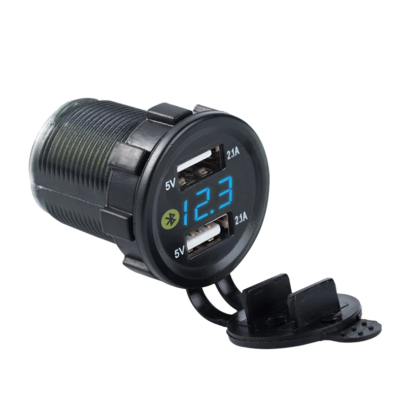 12 24V 4.2A Universal Car Dual USB Socket Port Voltage gps tracker ...