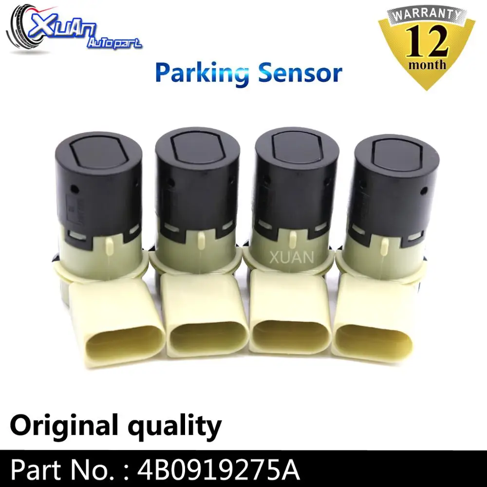 XUAN Sensor de aparcamiento PDC para coche, 4 unidades, 4B0919275A ...