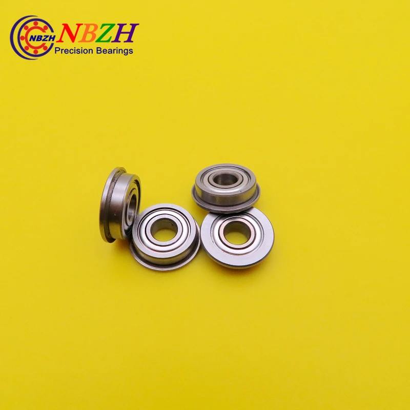 F695 2RS Bearing 5*13*4 mm ( 10 PCS ) ABEC 1 Flanged Miniature F695 RS ...