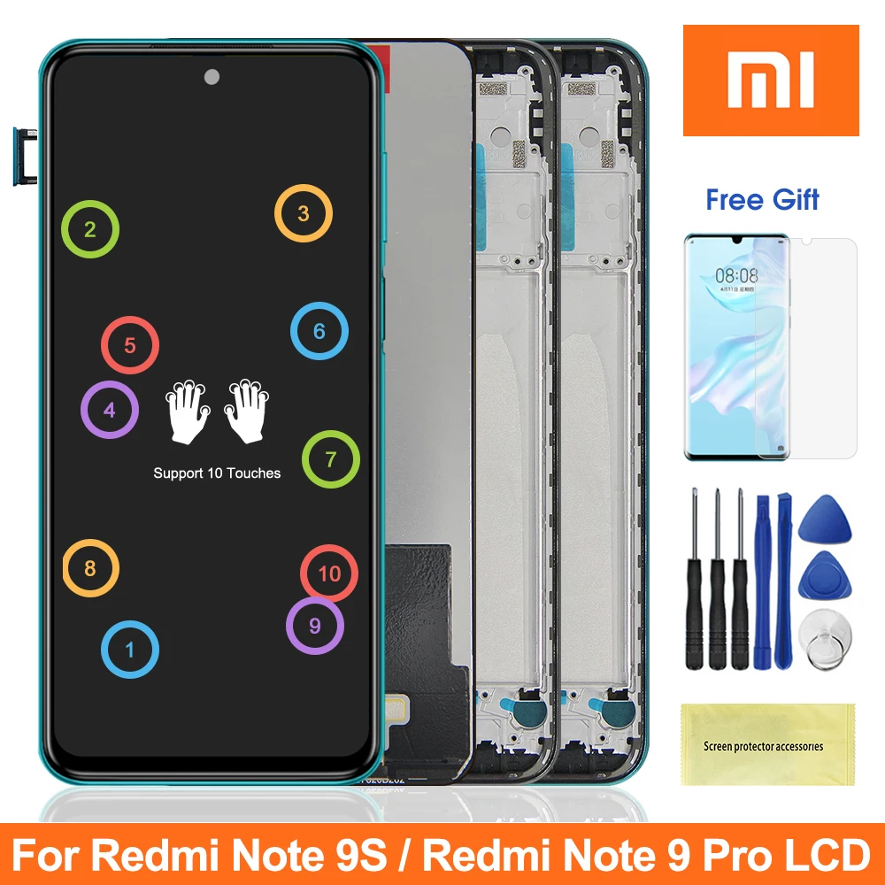 Pantalla LCD original para Xiaomi Redmi Note 9S Note9S, digitalizador ...