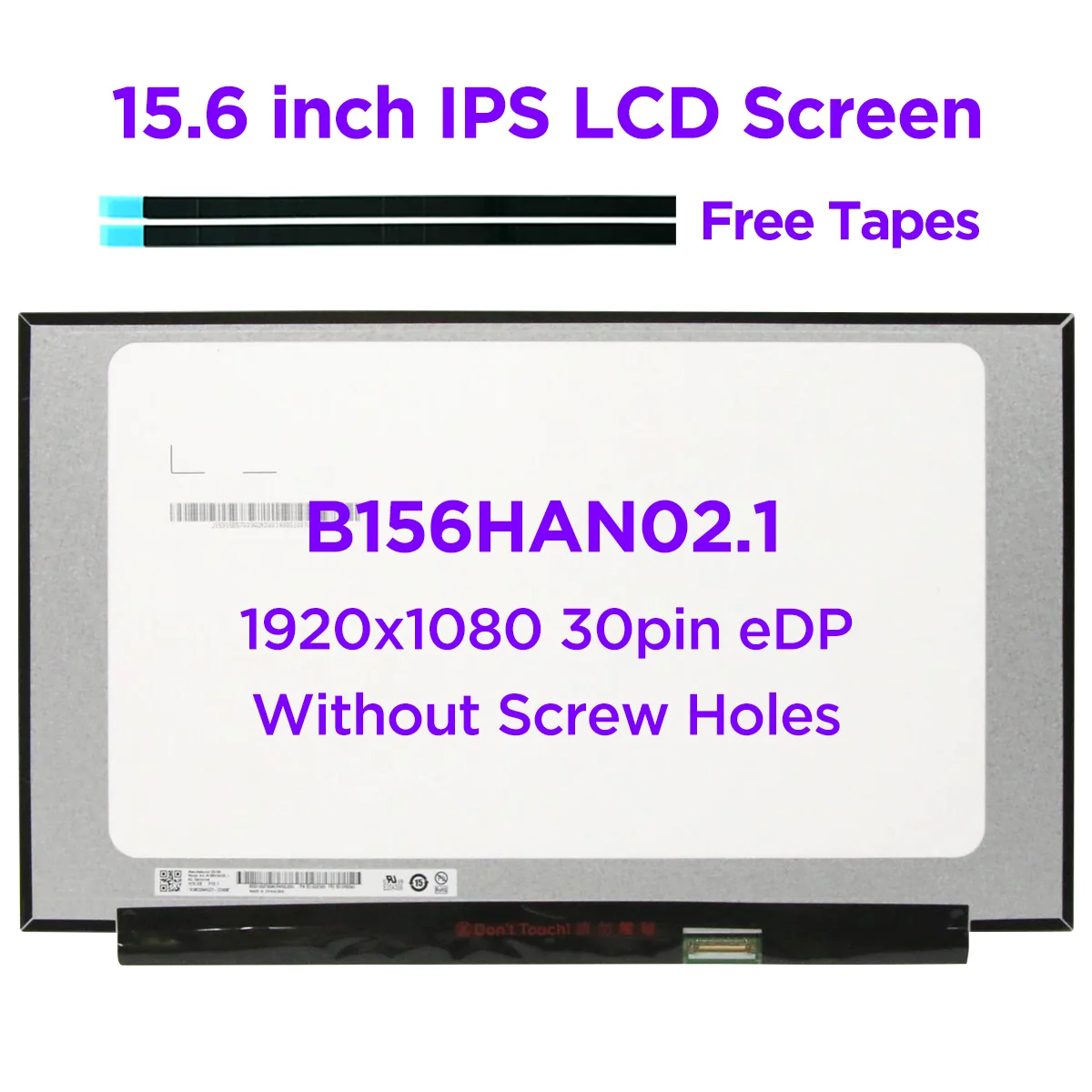 15-6-Laptop-LCD-Screen-B156HAN02-1-Fit-LP156WFC-SPD1-NV156FHM-N48 ...