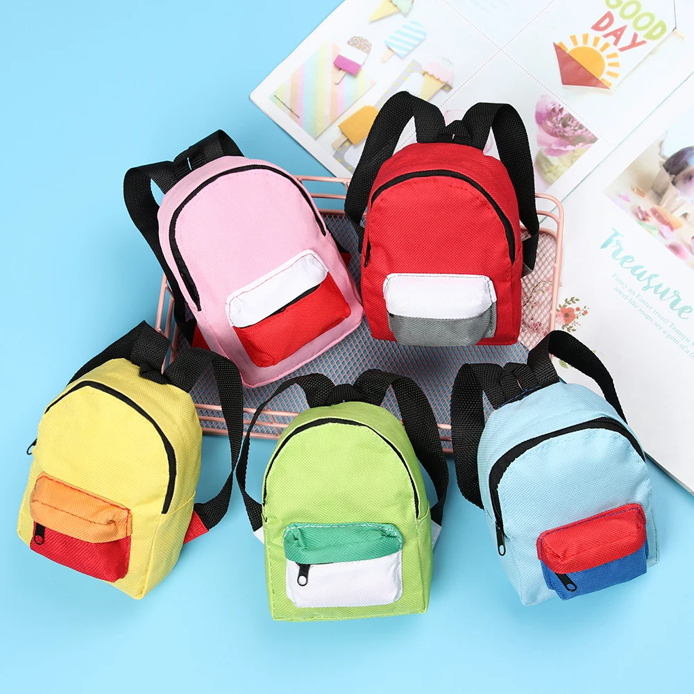 Cute Mini Doll School Bag Fits 18 Inch/43cm Variety Colors Bag With ...