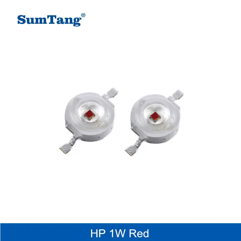 50 Teile/los 1W Rot Farbe 620 630nm High Power LED Chip LED Licht Chip ...