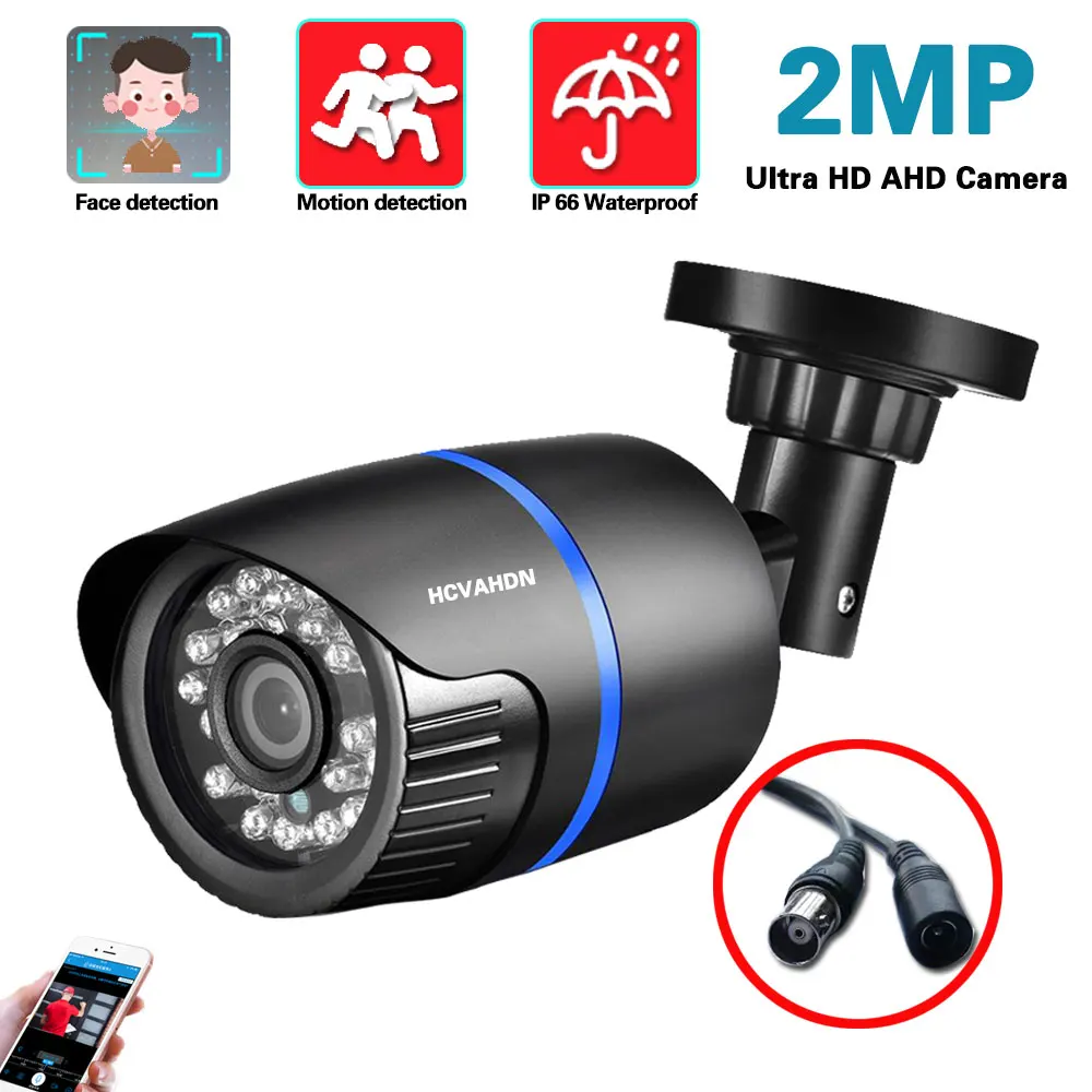 Ahd 2mp Bullet Cctv Analog Camera Outdoor Street Waterproof Bnc ...