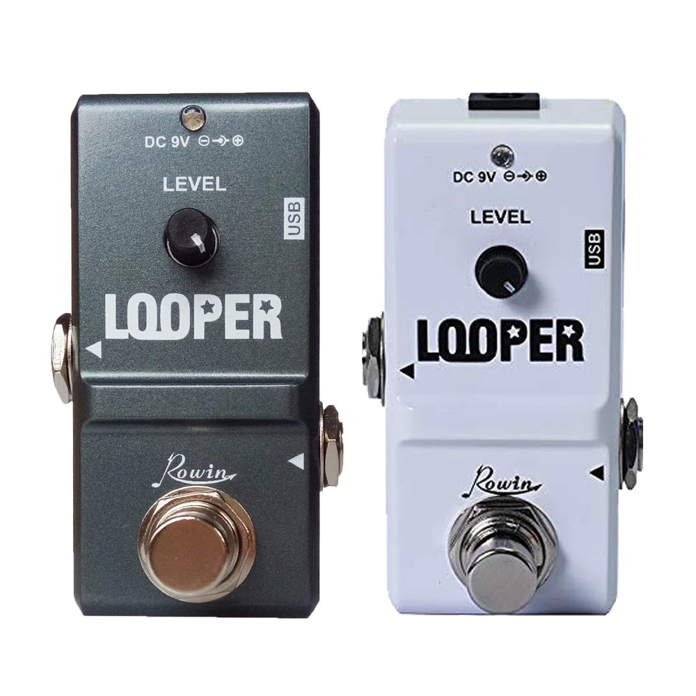 Rowin minúsculos looper pedal de efeito guitarra elétrica 10 minutos de ...