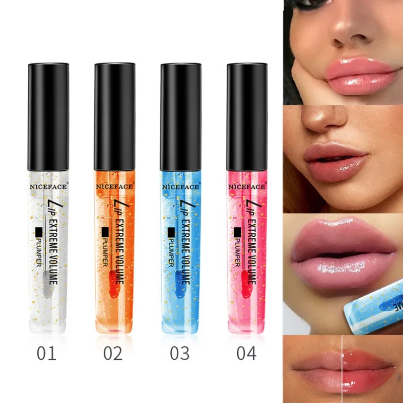 Lip Gloss Long Lasting Lip Gloss Moisturizing Transparent Waterproof ...
