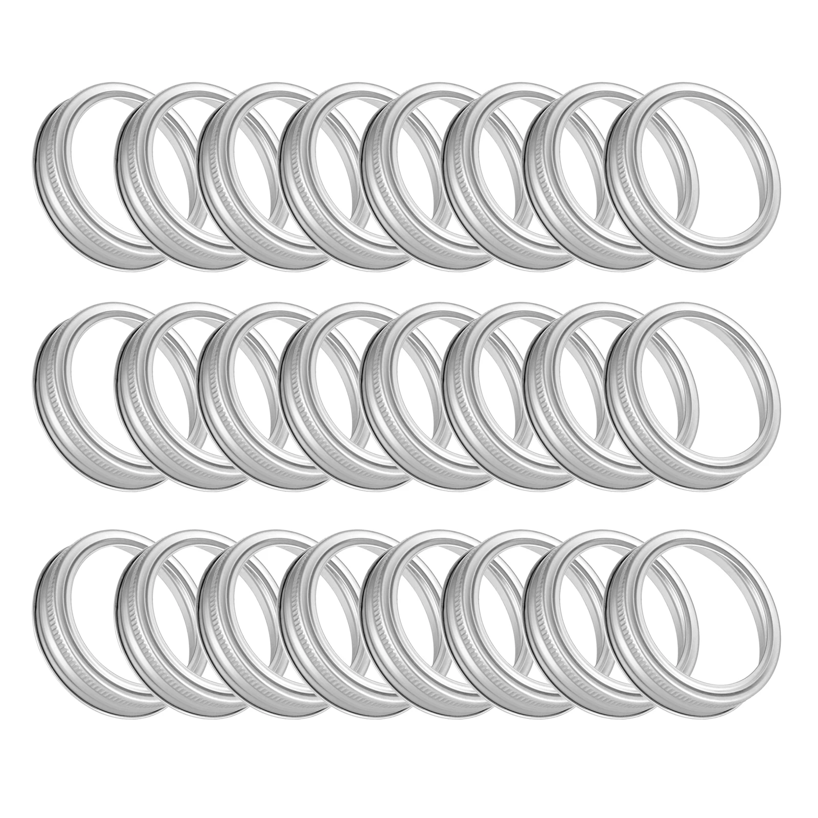 24pcs/kit 70mm Regular Mouth Mason Canning Bands Rings Metal Ring ...